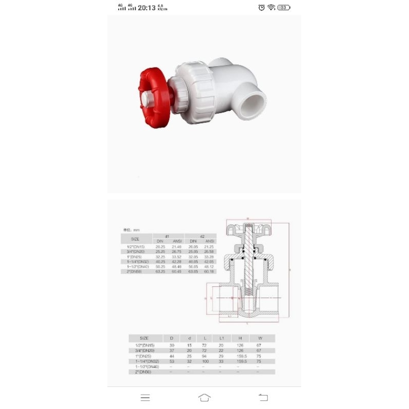 Jual pipa pvc gate valve | Shopee Indonesia