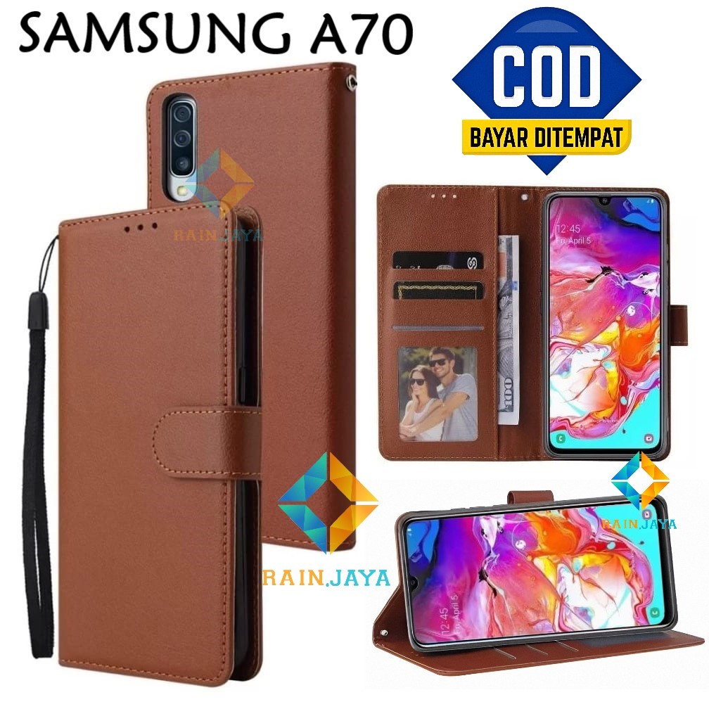 Jual CASING HP SAMSUNG A70 MODEL FLIP BUKA TUTUP FLIP WALLET PREMIUM ...