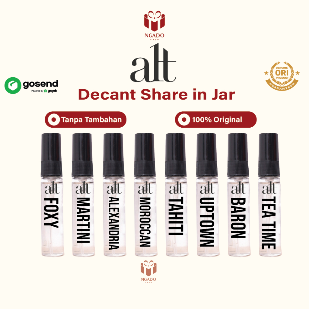 Jual Decant ALT Perfumery Share in Jar 5ml 2ml Moroccan Reverie Tahiti ...