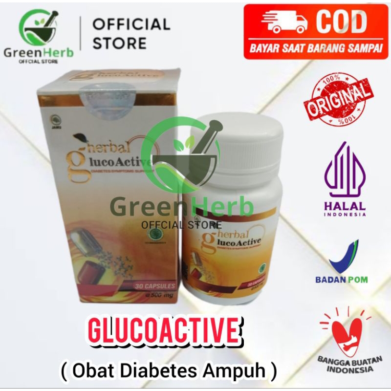 Jual Glucoactive 100% Asli Herbal Original Obat Diabetes Kencing Manis ...