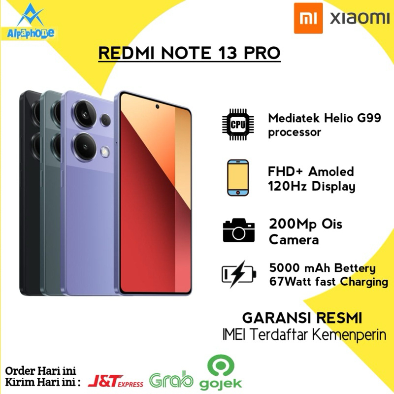Jual Xiaomi Redmi Note 13 Pro 8/256 Gb New Garansi Resmi Xiaomi ...