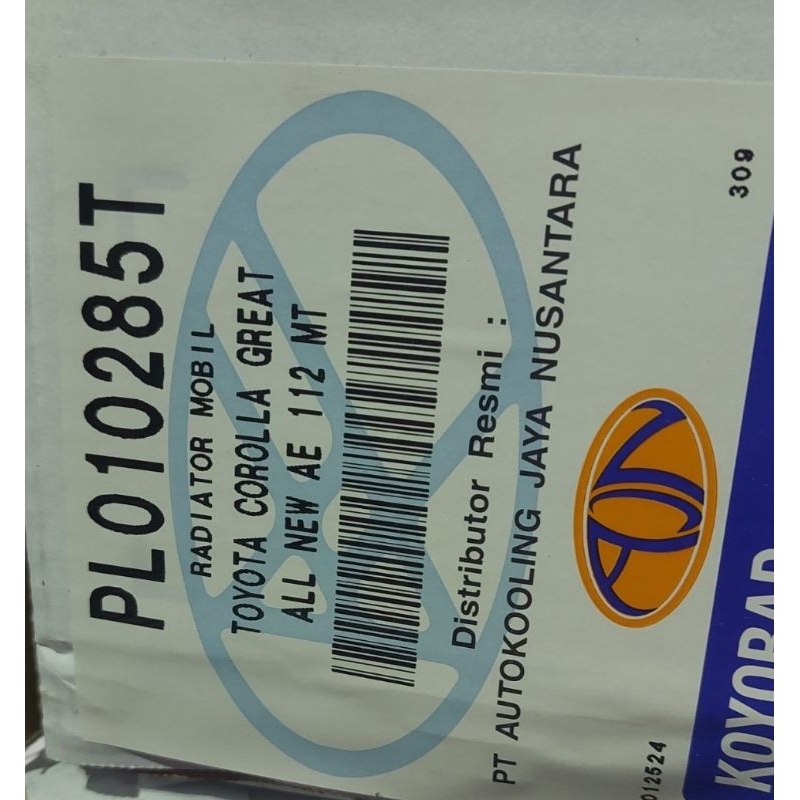 Jual Radiator Koyorad Corolla great all new AE 112 MT | Shopee Indonesia