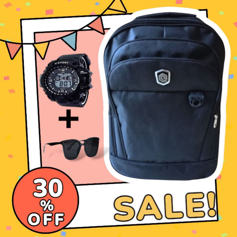 Jual Tas Ransel sekolah Polo Pria Wanita 3 Ruang isi Lebih Banyak ...
