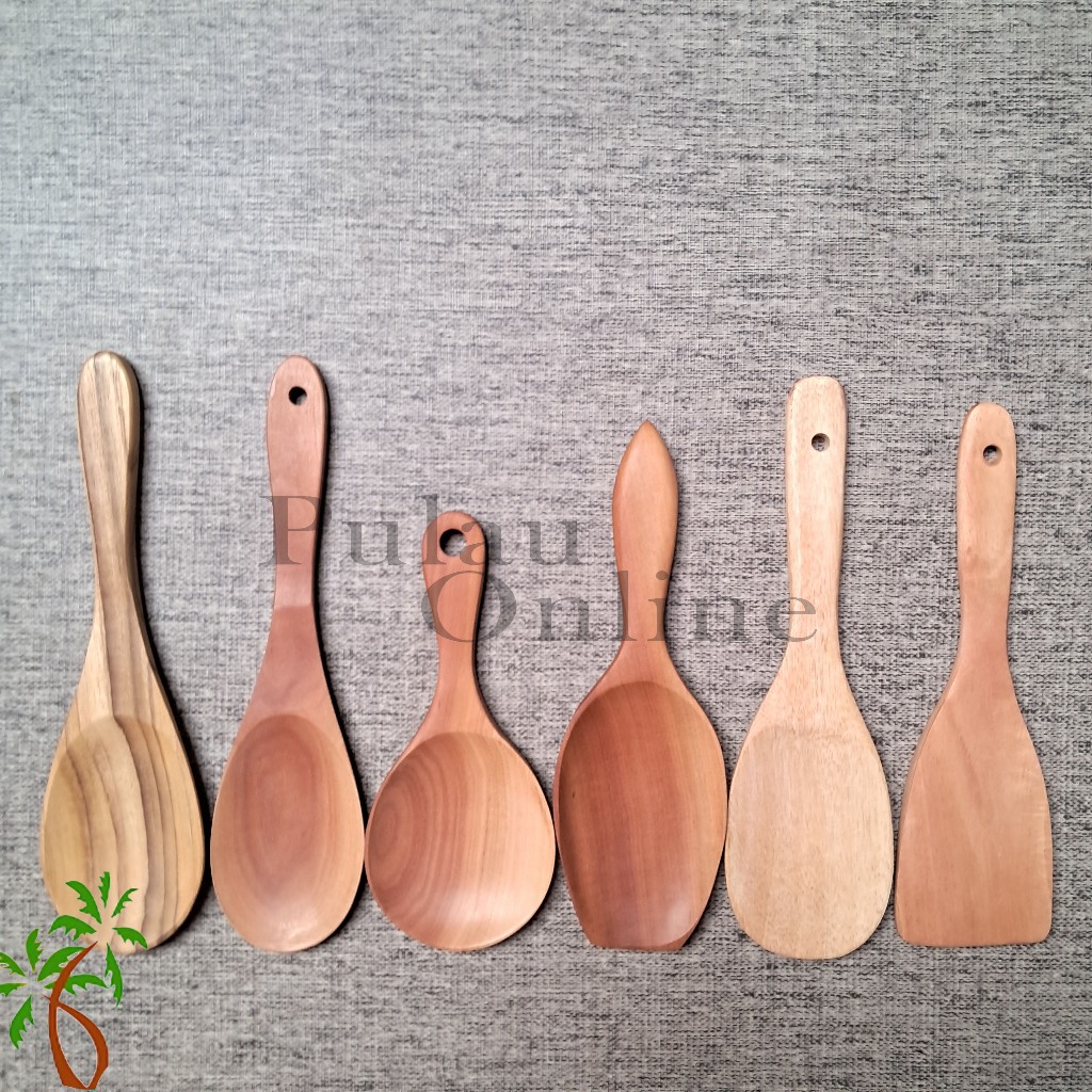 Jual L - Centong Nasi Polos Kayu - Centong Mini Kayu - Sendok Tepung ...