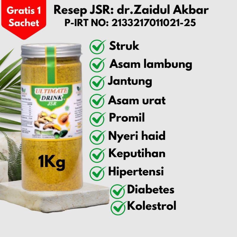 Jual jsr Zaidul Akbar paket ramuan jsr 1 bulan 1 kg/ultimate drink jsr ...