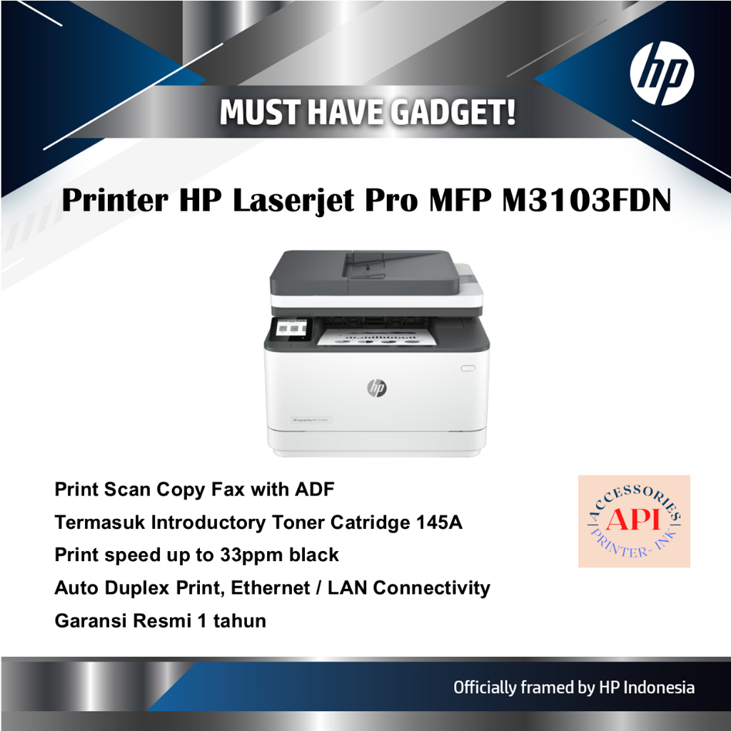 Jual Printer HP LaserJet Pro MFP M3103fdn M 3103 fdn - Pengganti ...