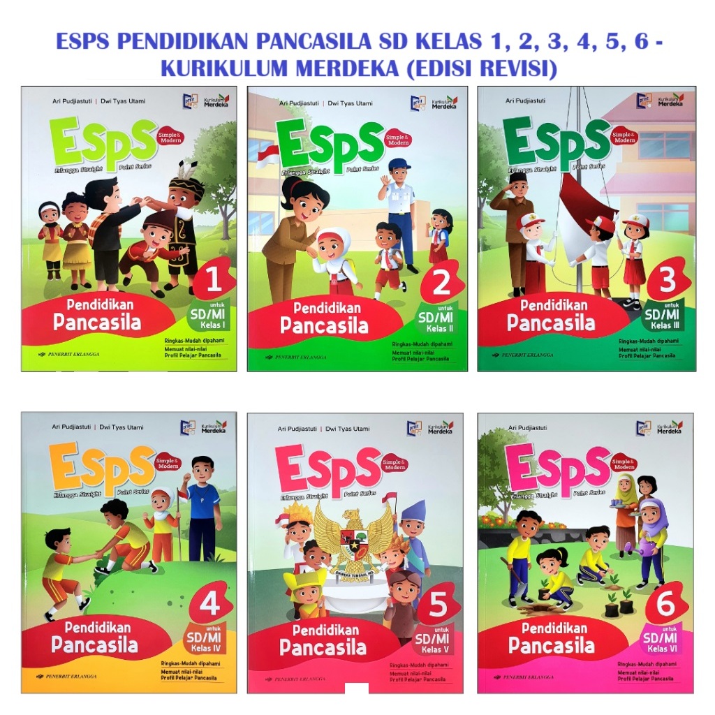 Jual ESPS Pendidikan Pancasila SD Kelas 1, 2, 3, 4, 5, 6 - Kurikulum Merdeka (Edisi Revisi ...