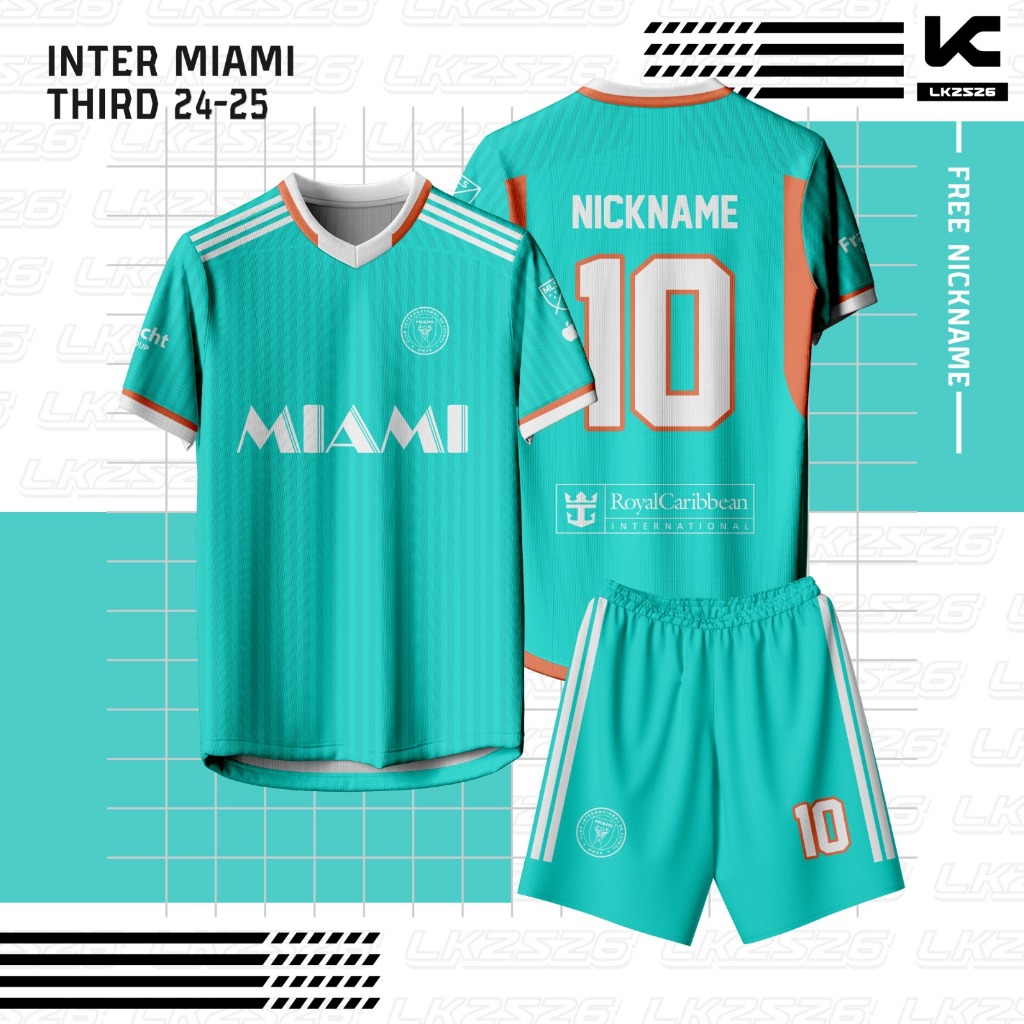 Jual Jersey Bola Futsal Free Custom INTER MIAMI// The Herons THIRD 24/ ...