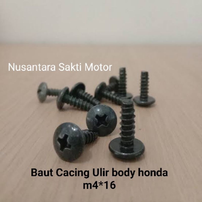 Jual HONDA baut ulir cacing body honda m4x16 beat scoopy spacy vario ...