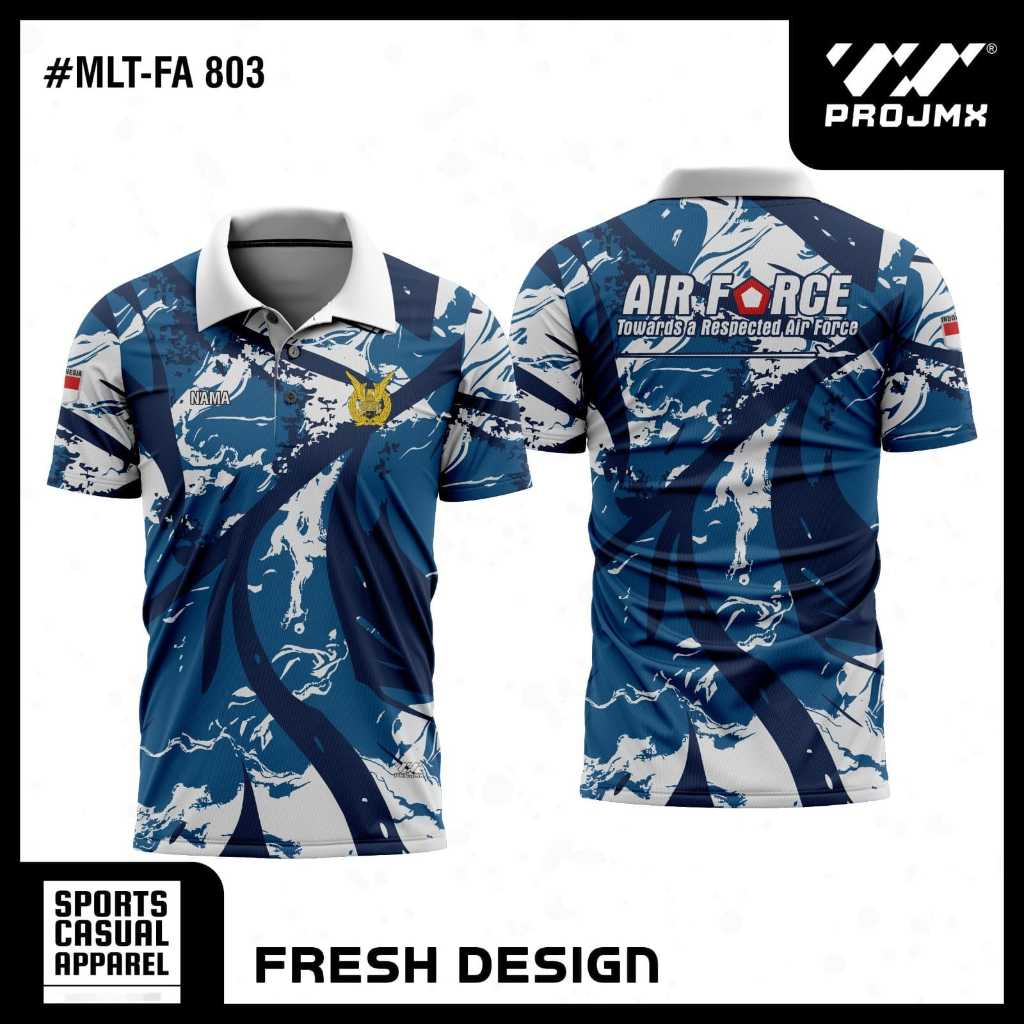 Jual PROJMX - KAOS JERSEY TNI AU / AIR FORCE | BEBAS CUSTOM | Shopee ...