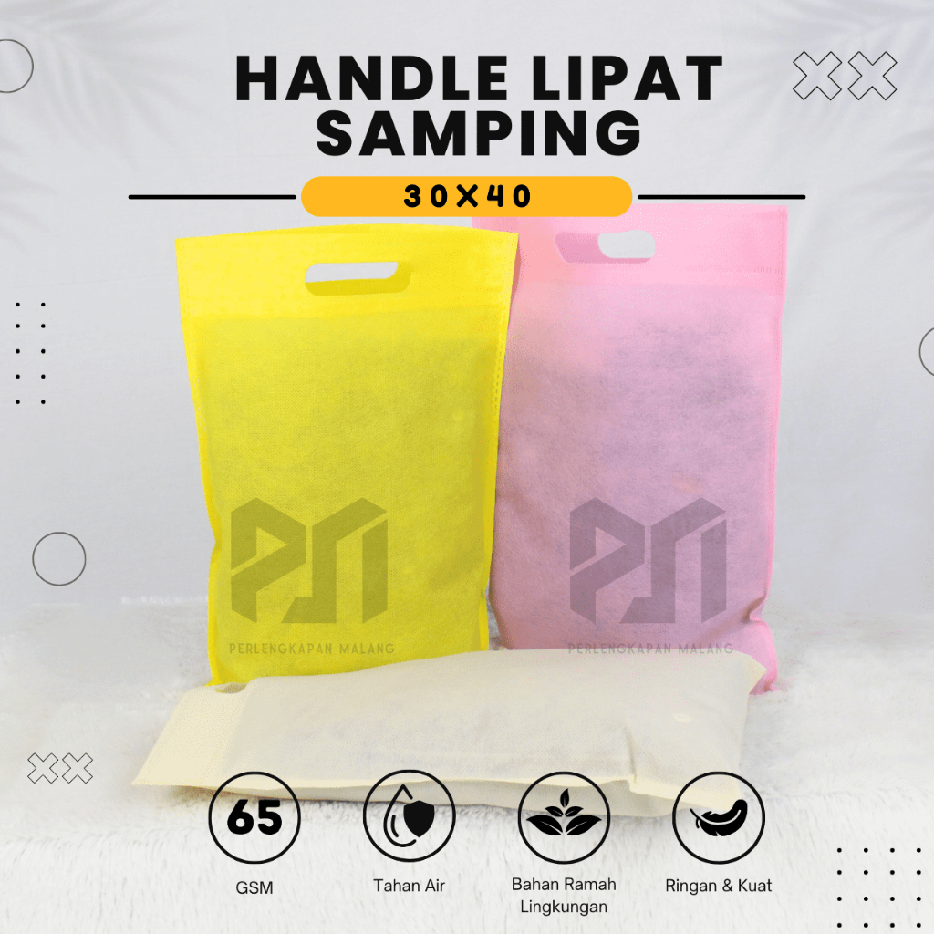 Jual OVAL 65GSM Tas Spunbond Oval Ukuran 30x40 Goodie Bag Laken ...