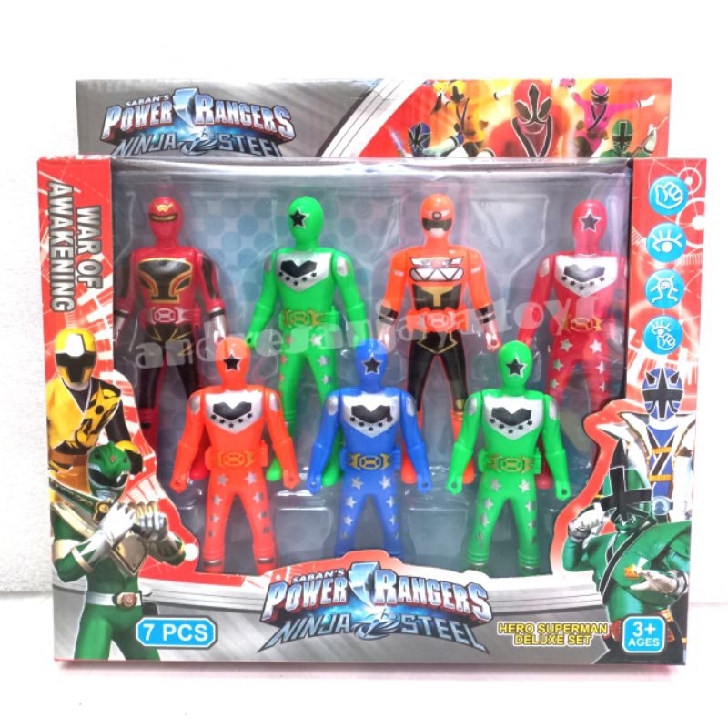 Jual Mainan Power Rangers Set isi 7 pcs no 5945-69 | Shopee Indonesia