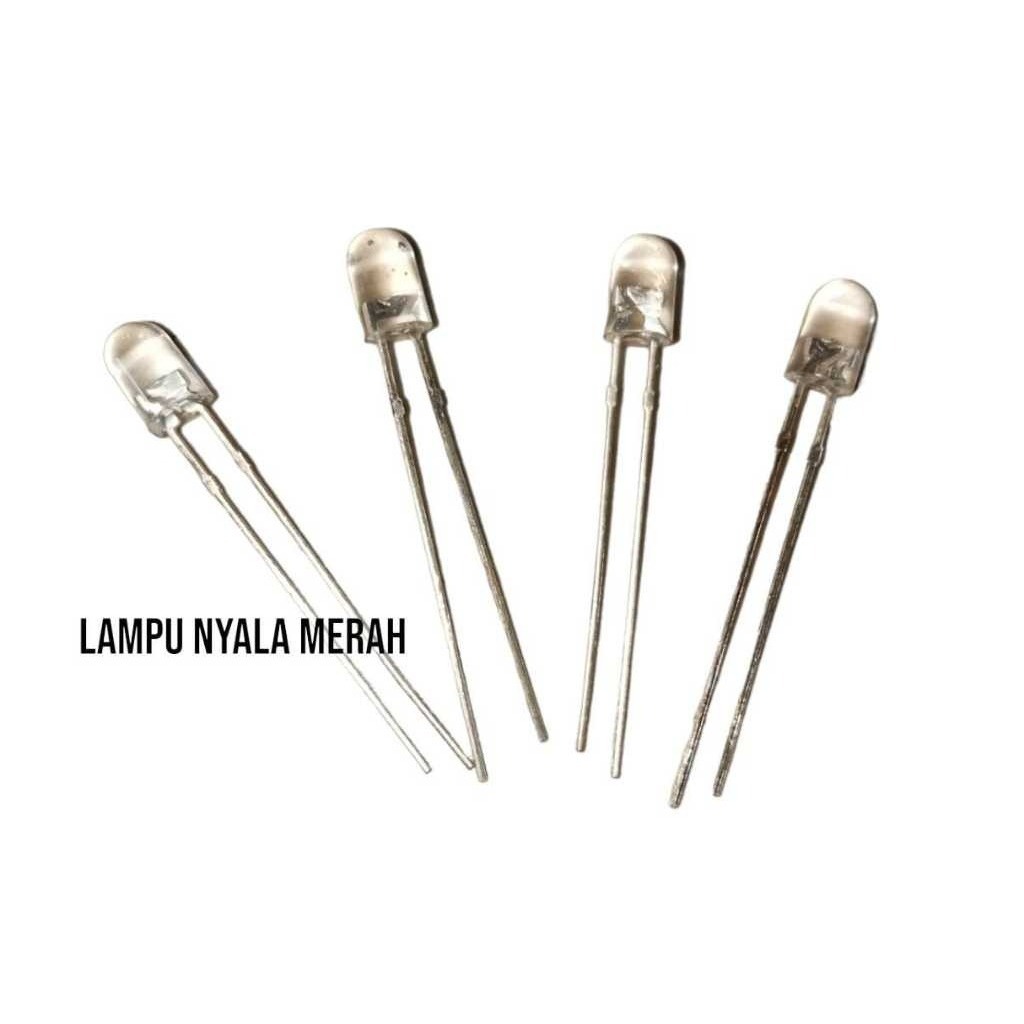 Jual LED Super bright 5mm 5 mm Clear Nyala Merah (10pics) | Shopee ...