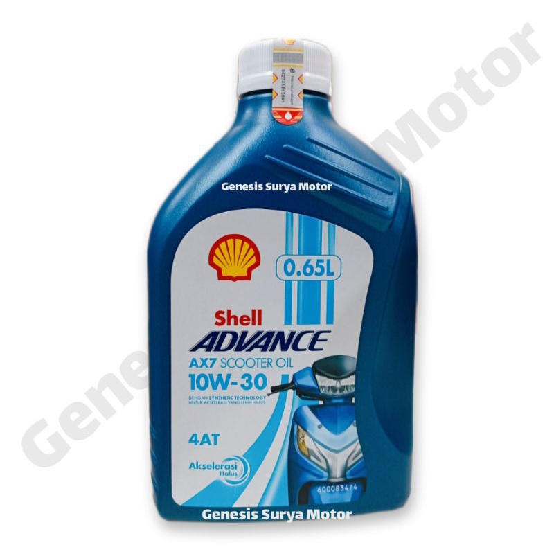 Jual Oli Shell Advance AX7 Matic 10W30 650 Ml New Untuk Genio,Scoopy ...