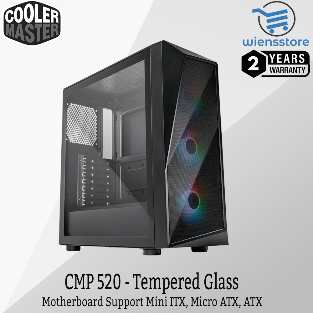 Jual COOLER MASTER CMP 520 | Mid-Tower ARGB ATX Case | Shopee Indonesia