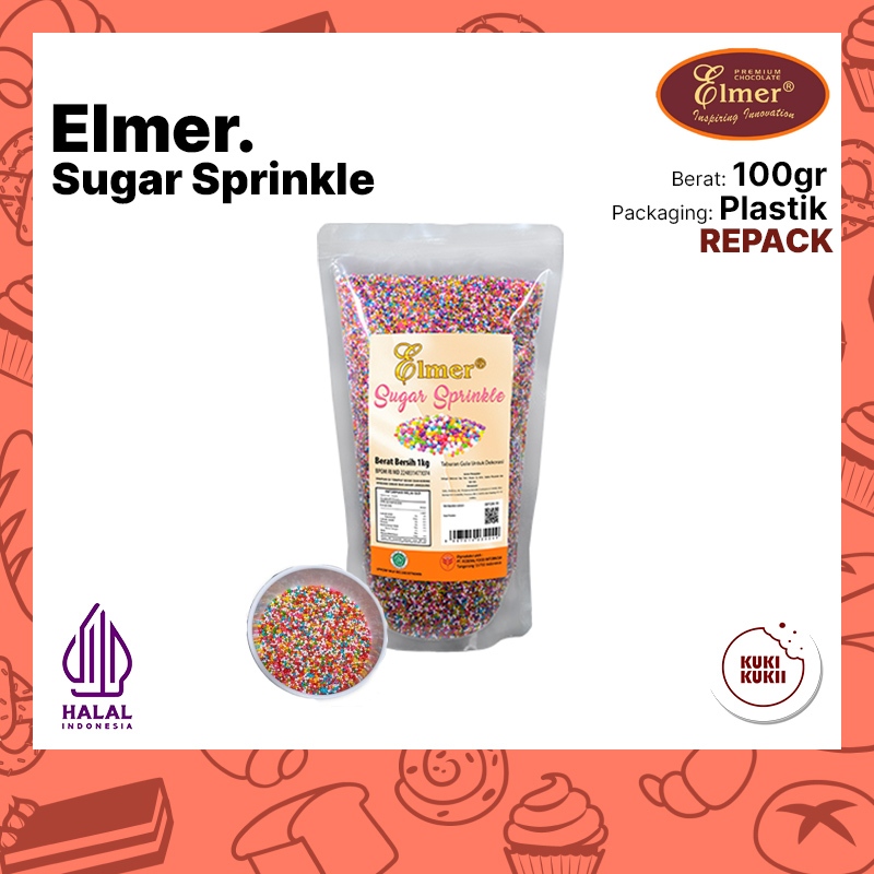 Jual Elmer Sugar Sprinkle 100gr REPACK | Trimit Kue Elmer 100 gram ...