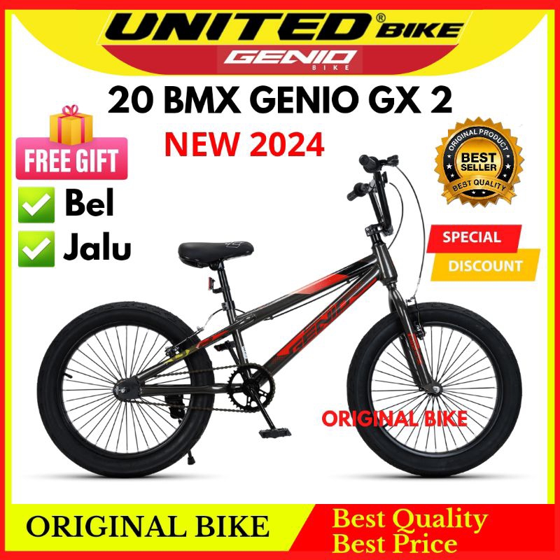 Jual SEPEDA ANAK BMX 20 INCH GENIO GX02 BY UNITEDBIKE | Shopee Indonesia
