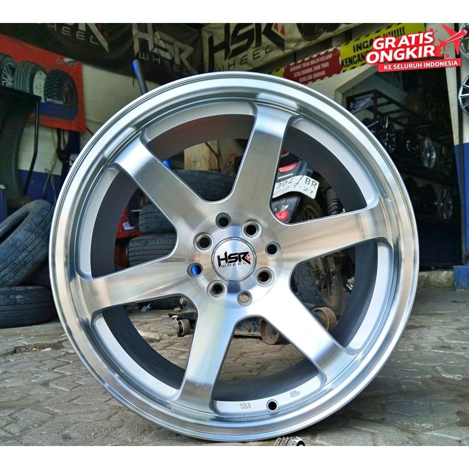 Jual Velg TE37 r17 4x100-114,3 silver pelek HSR Tokyo oshu ring 17 mobil honda city hatchback ...