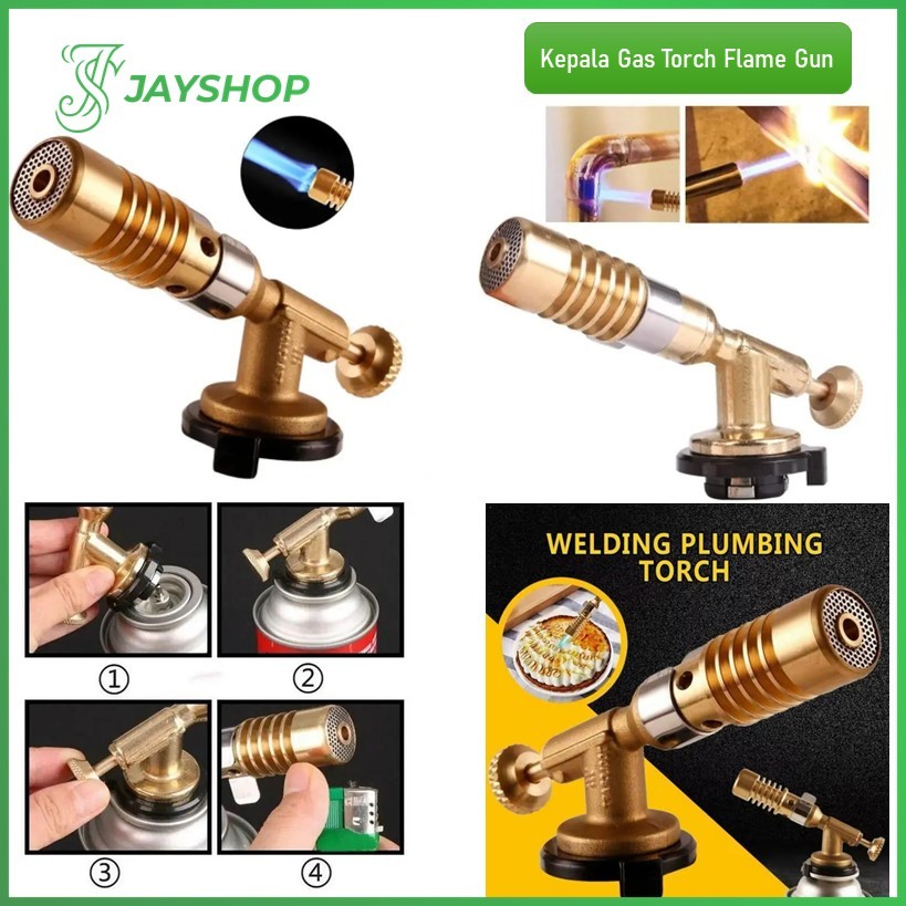 Jual Kepala Gas Torch BBQ Kepala Las Blow Torch Flame Gun Portable ...