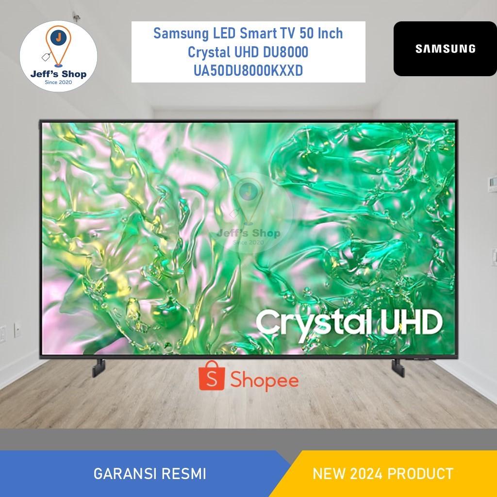 Jual Samsung Smart TV 50 inch Crystal UHD 4K UA50DU8000K [NEW 2024] | Shopee Indonesia