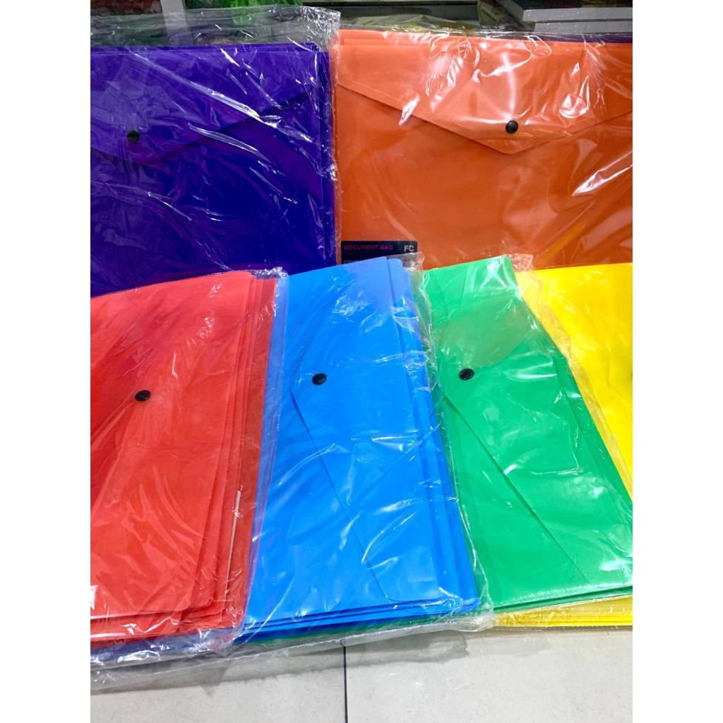 Jual PER PCS Map Kancing Plastik F4 CARINEX | Shopee Indonesia