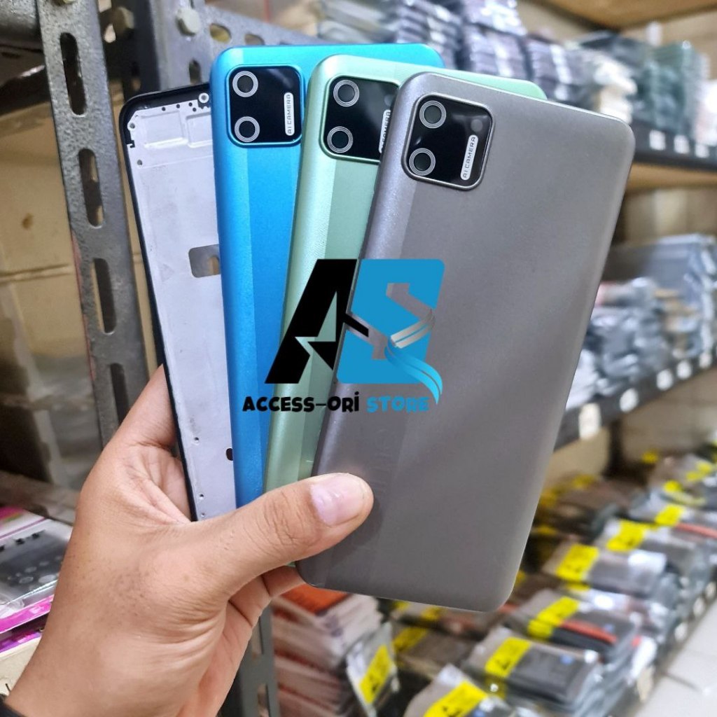 Jual Casing Housing Fullset Backdoor + Frame LCD HP Realme C11 2020 RMX2185 Bekdor Kesing Full ...