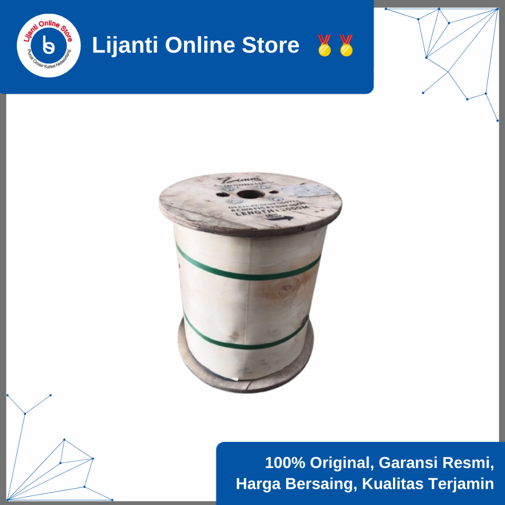 Jual ZIMMLink Kabel 12 Core FIG8 , HDPE Fiber Optic FIG 8 Cable 2000 ...