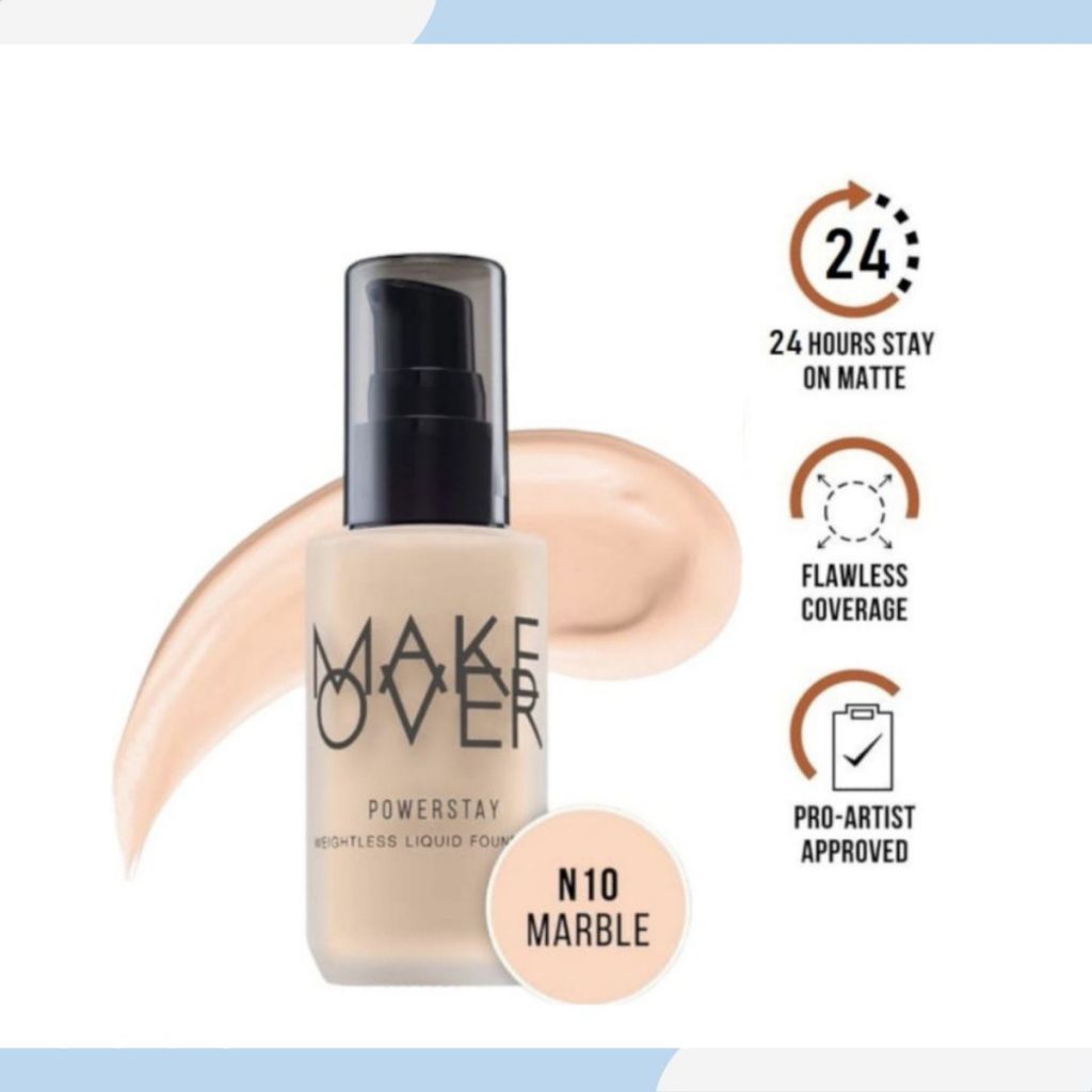 Jual Make Over Powerstay Weightless Liquid Foundation 33ml | Shopee ...