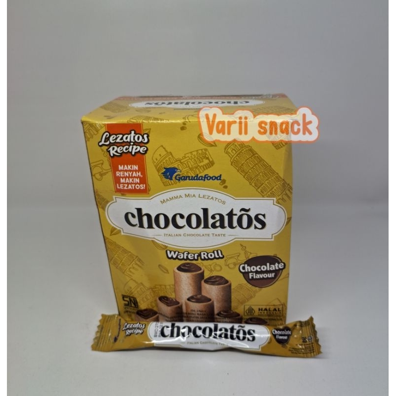 Jual Garuda Chocolatos Wafer Stick Isi Coklat 1box Isi 24pcs | Shopee ...
