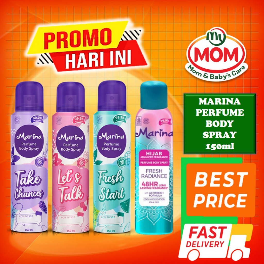 Jual MARINA Perfume Body Spray 150ml - Parfum - MY MOM | Shopee Indonesia