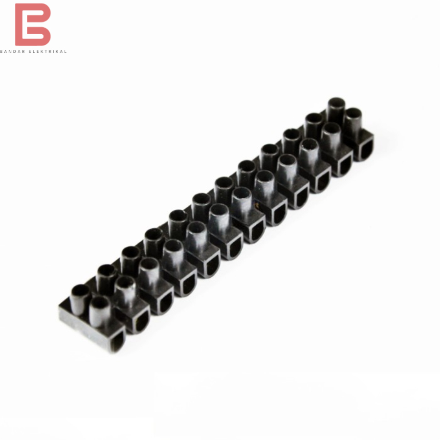 Jual Terminal Block Blok Krustin 4mm 3 Ampere Hitam TAB Klustin Plastik ...