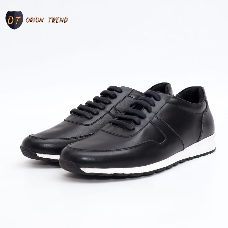 Jual Sepatu sneakers Orion trend Dynamic eco Black white | Shopee Indonesia