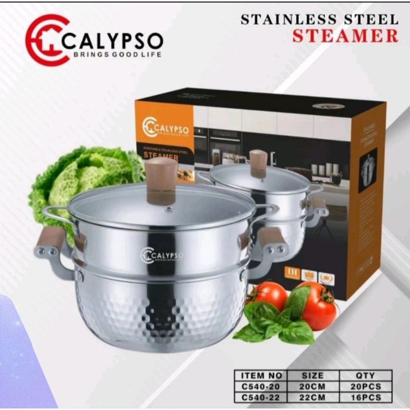 Jual panci calypso / panci kukusan steamer 2 in 1 panci multi fungsi ...