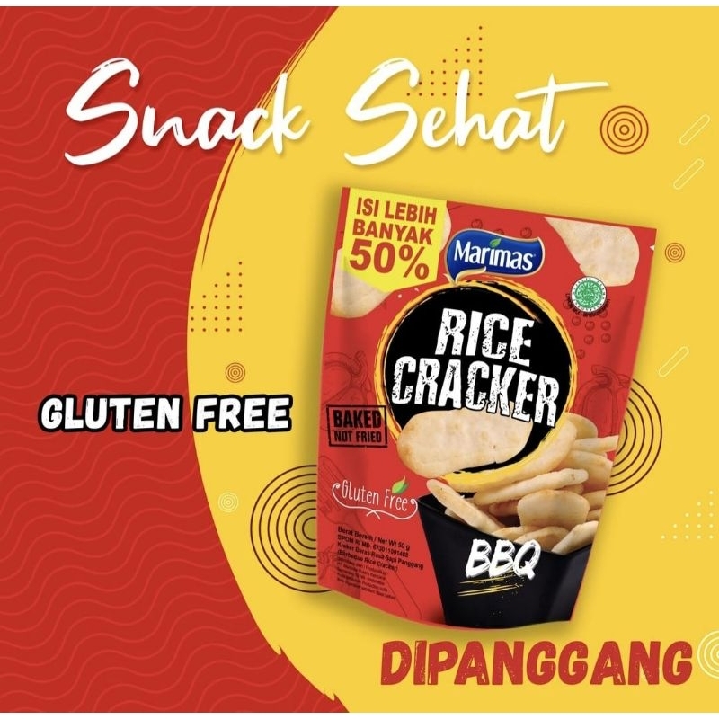 Jual Marimas Rice Cracker Barbeque 50 gr | Shopee Indonesia