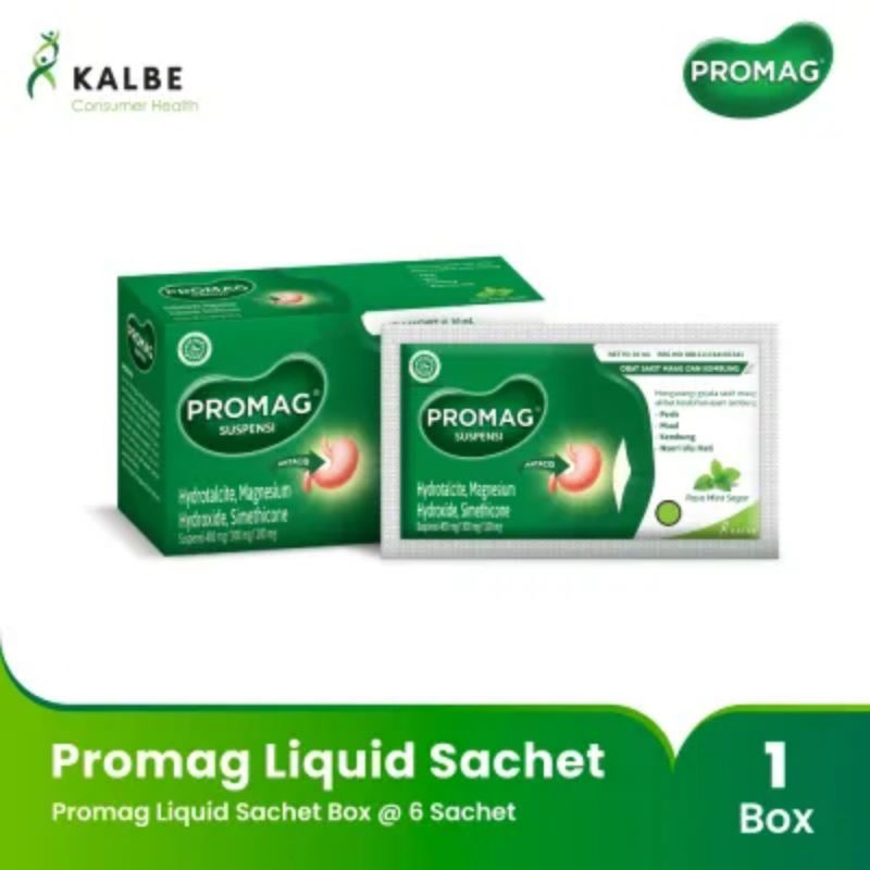 Jual Promag Suspensi Cair 10ml 1Box isi 6 sachet | Shopee Indonesia