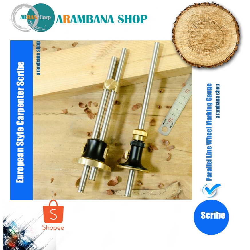 Jual woodworking scriber marking gauge kayu European Style Carpenter ...