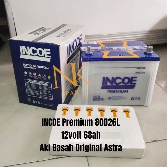 Jual Aki Mobil Fortuner Diesel, Land Cruiser Incoe 80D26L 68Ah Premium ...