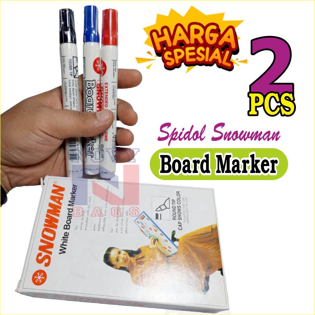 Jual PROMO SNOWMAN Spidol Snowman Whiteboard / Whiteboard Marker ...