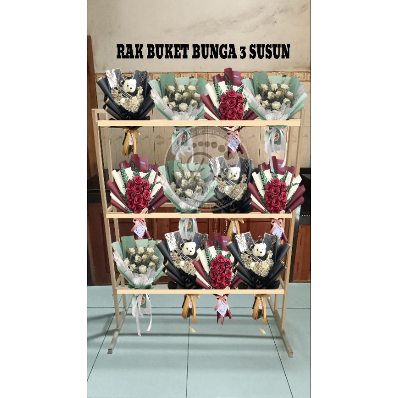 Jual Rak Buket Bunga / Rak Bunga Rak Buket 3 susun | Shopee Indonesia