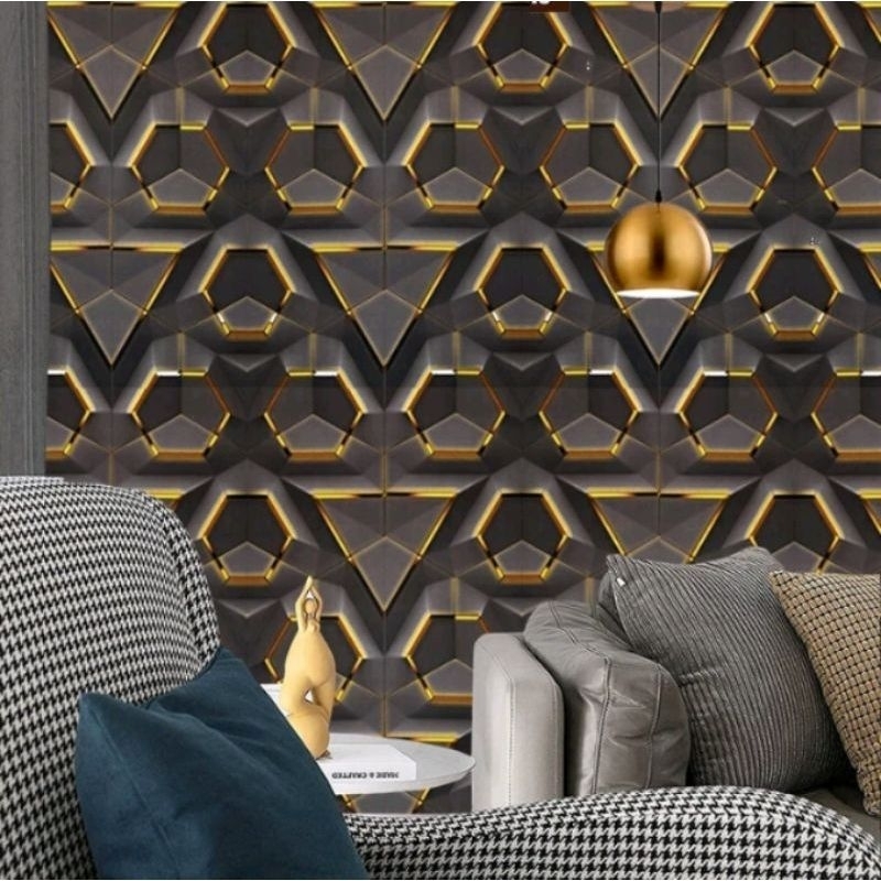 Jual new!! wallpaper dinding 3d/stiker interior ruangan 3d/wallpaper ...