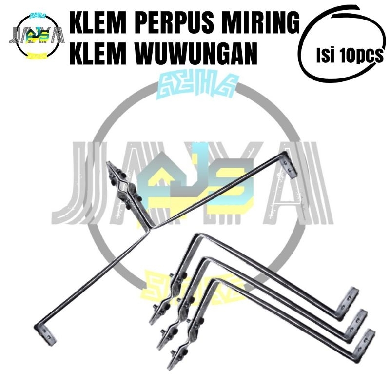 Jual Klem Perpus Miring Isi 10pcs Isolator Kabel Penangkal Anti Petir ...