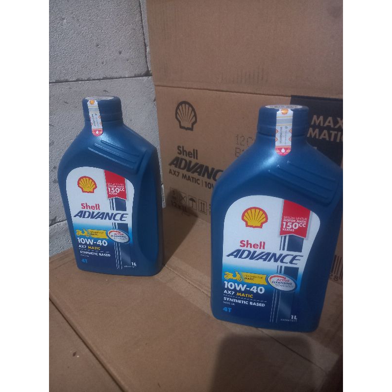 Jual OLI SHELL ADVANCE AX7 MATIC 10W-40 1 LITER ORIGINAL | Shopee Indonesia