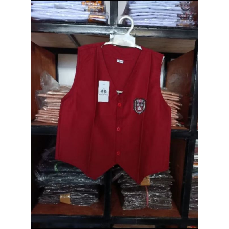Jual Seragam Sekolah Rompi Merah Hati SD Size S, M, L, XL, XXL | Shopee ...