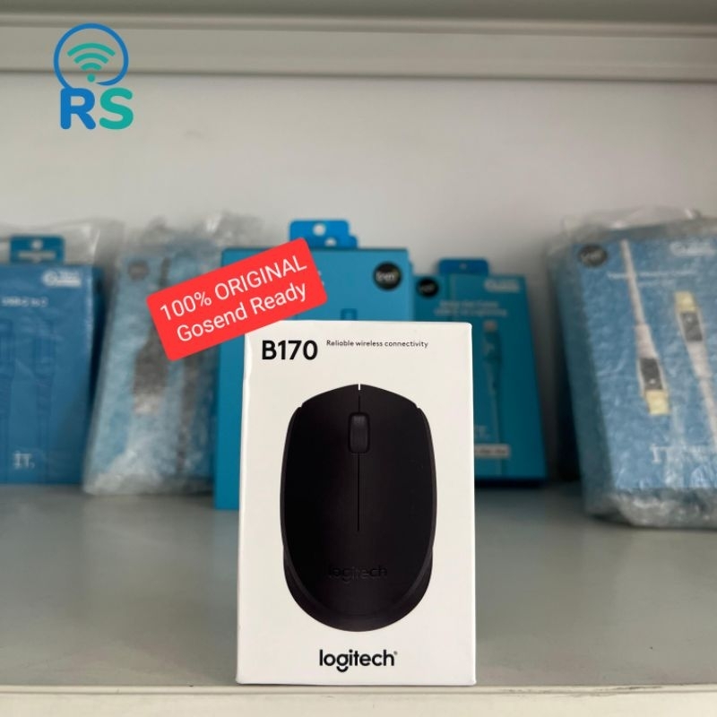 Jual Logitech B170 Wireless Mouse Plug and Play Battery Awet Murah ...