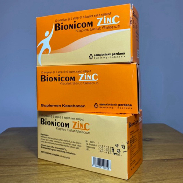 Jual Bionicom Zinc Multivitamin 1 Box Murah isi 10 Strip Grosir ...