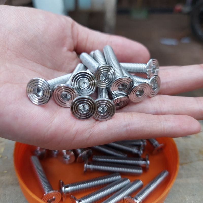 Jual baut stainless slim fullset mesin Tiger Megapro double stater ...