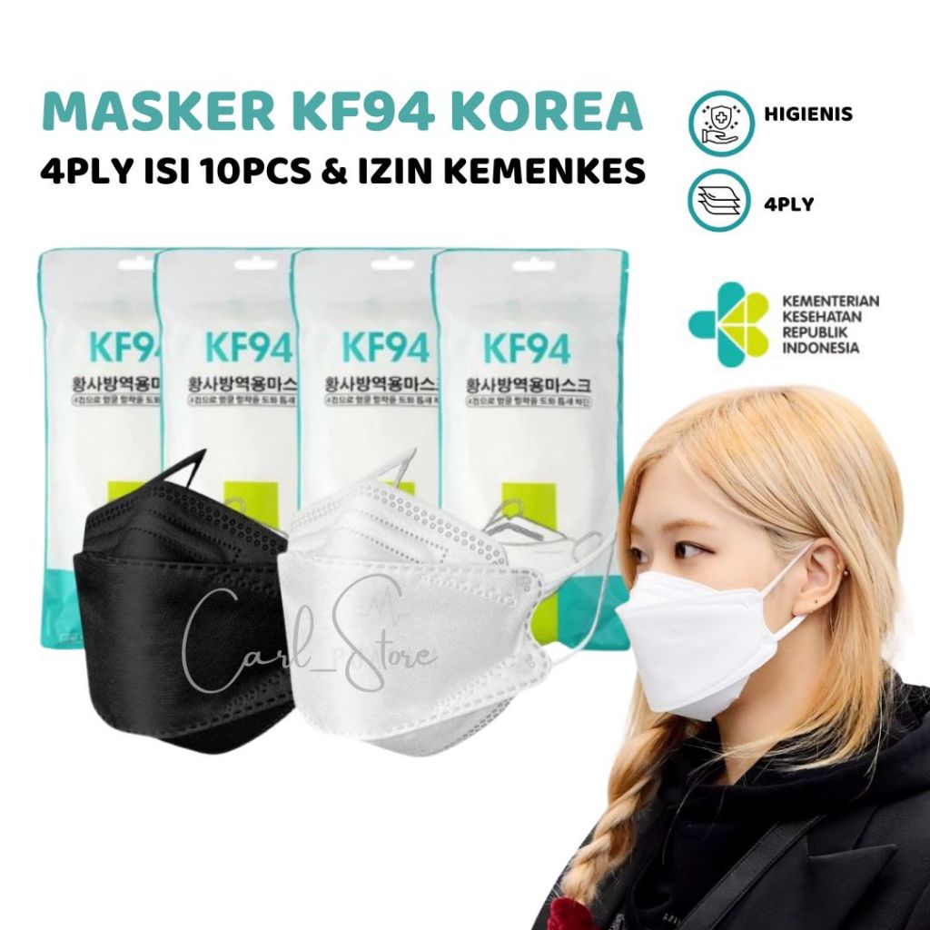 Jual KF94 Masker Korea 4 Ply 1 Pack / Sachet isi 10 PCS Original Korean Mask KF 94 | Shopee ...