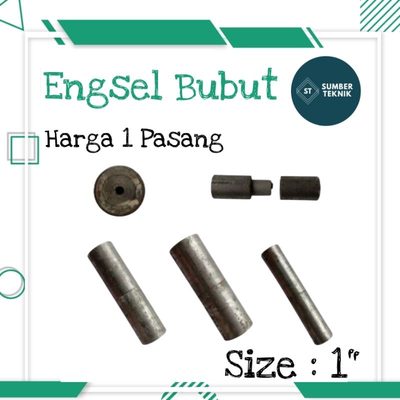 Jual Engsel Pagar Engsel Pintu Besi Engsel Bubut 1 Inch 1" | Shopee ...