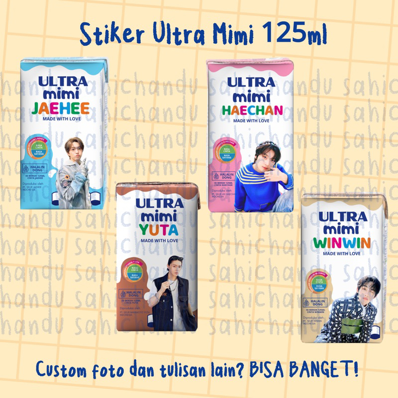 Jual Stiker Susu Ultra Mimi untuk kado/freebies konser Kpop NCT/WayV ...