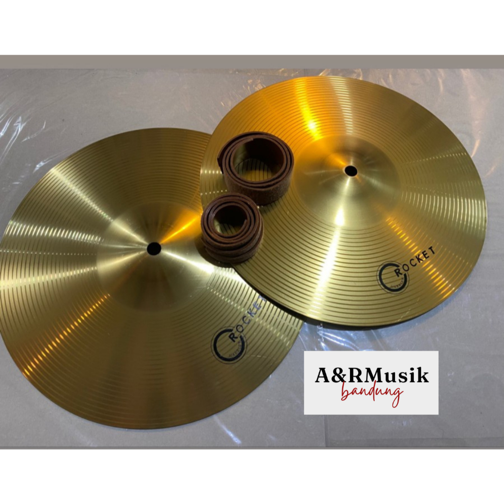 Jual Cymbal Rocket by Harrier 10" 1 Pasang (isi 2) Simbal Marching Band ...